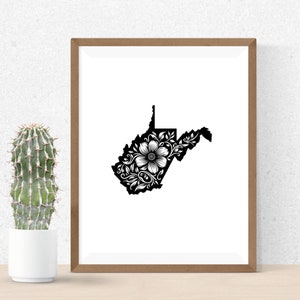 West Virginia State SVG Bundle, West Virginia Clipart, WV State, Flower ...