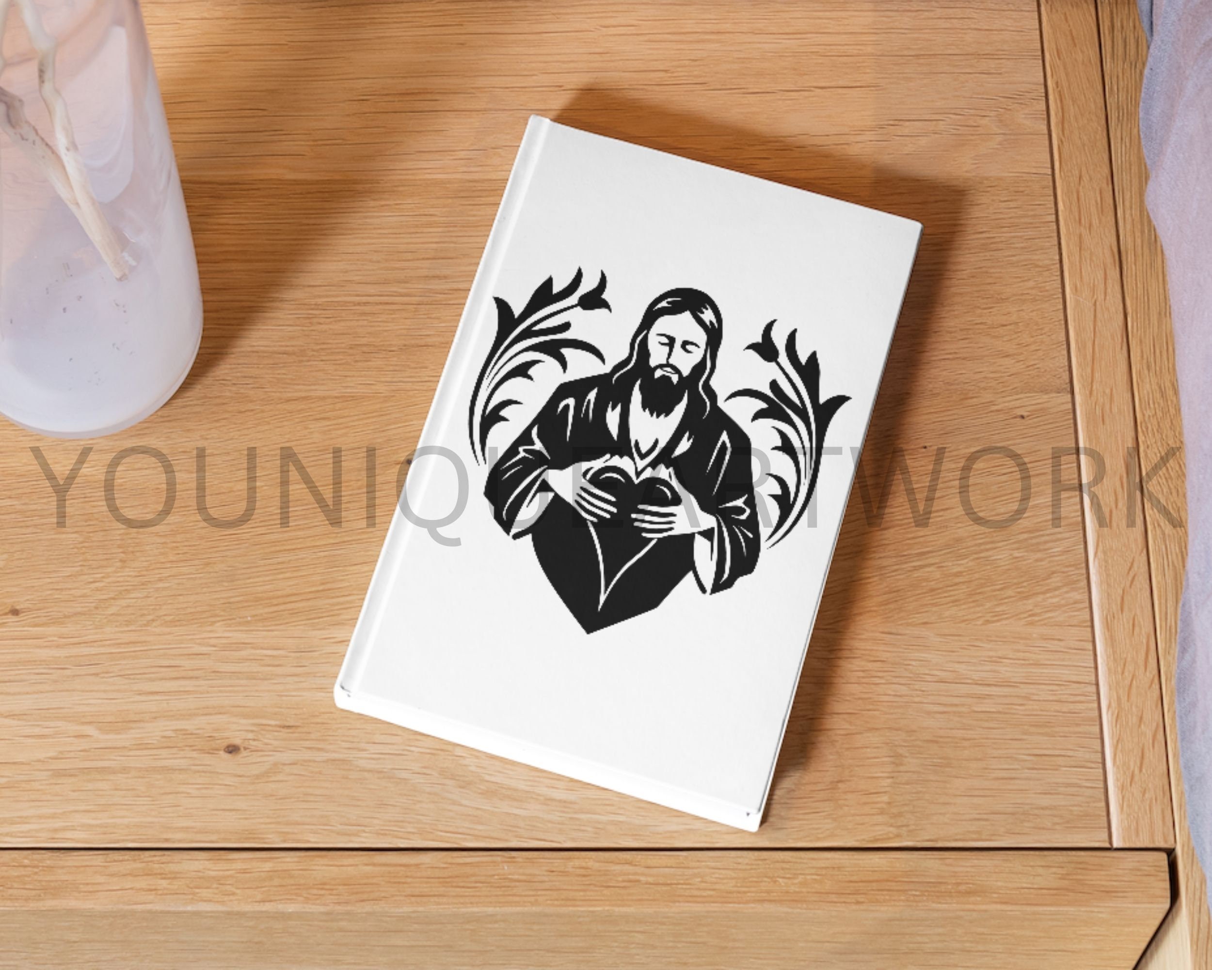 Sacred Heart of Jesus SVG Bundle, PNG, Sacred Heart Clipart, Hand Drawn ...