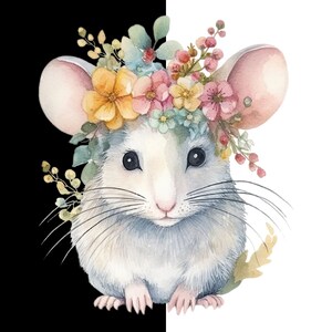 Cute Mouse Clipart, Mouse PNG Files for Sublimation, Mice Clip Art ...