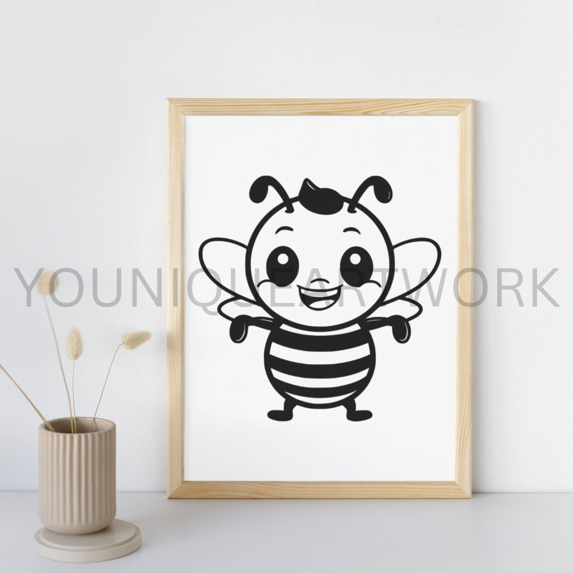 Bee SVG Bundle PNG Cute Bumblebee Clipart Hand Drawn Bees - Etsy