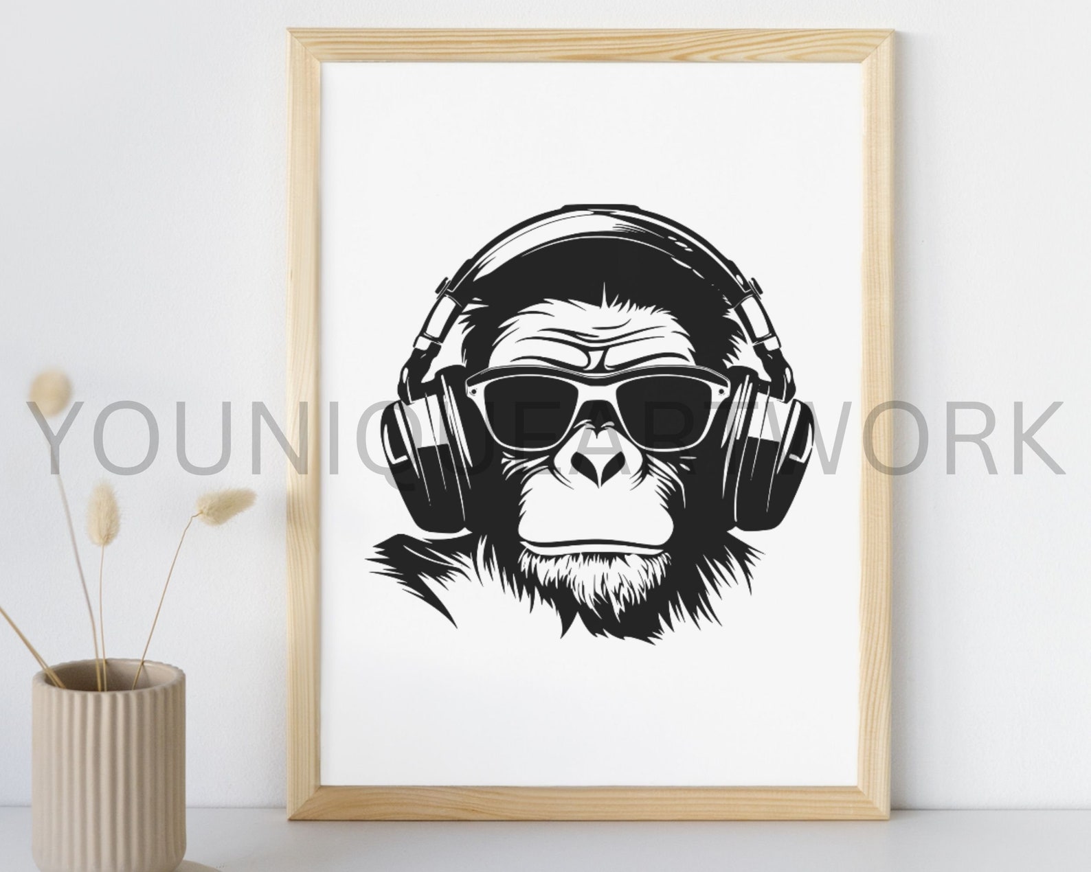 Monkey SVG Bundle, PNG, Funny Monkey Clipart, Hand Drawn Cool Monkey ...