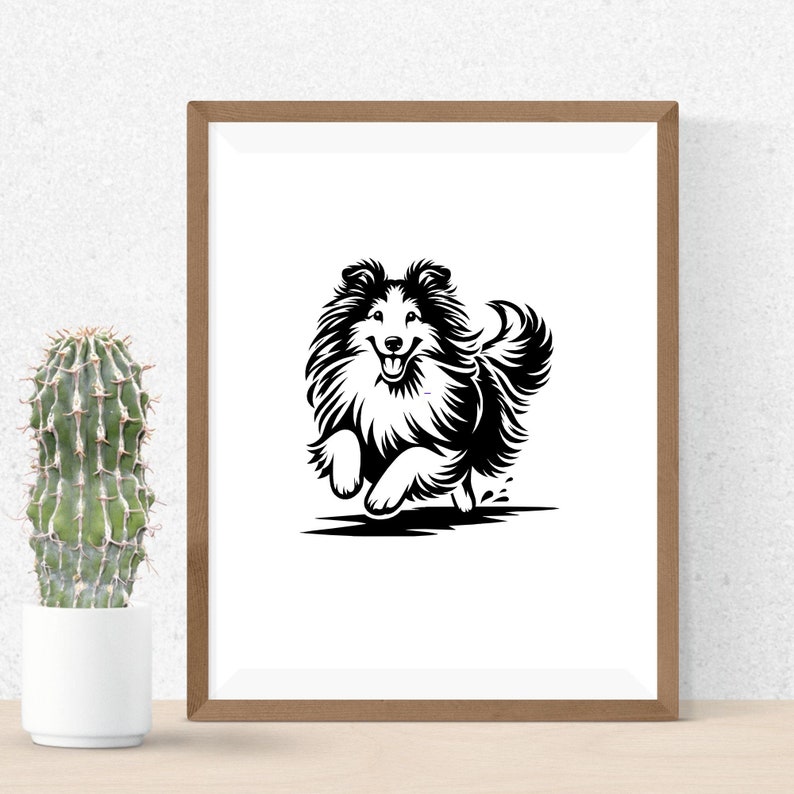 Shetland Sheepdog SVG Bundle, Sheltie Clipart, Hand Drawn Dog Theme ...