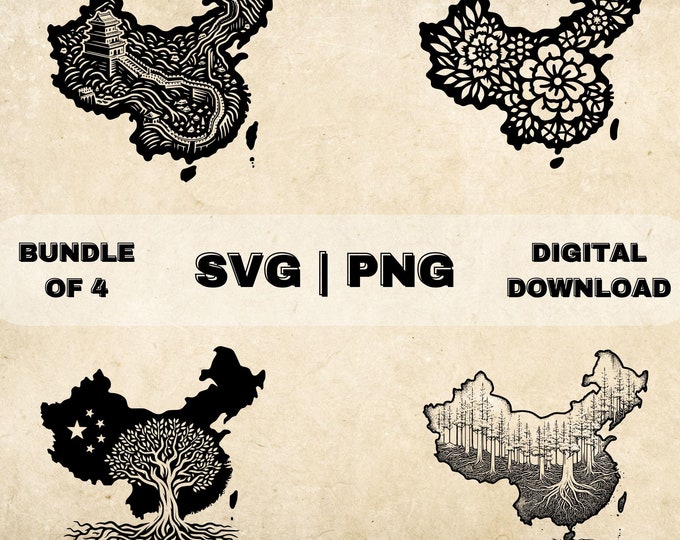 China Svg, Nature of China Svg, Dxf Nature for Laser Cut, Cnc Design ...
