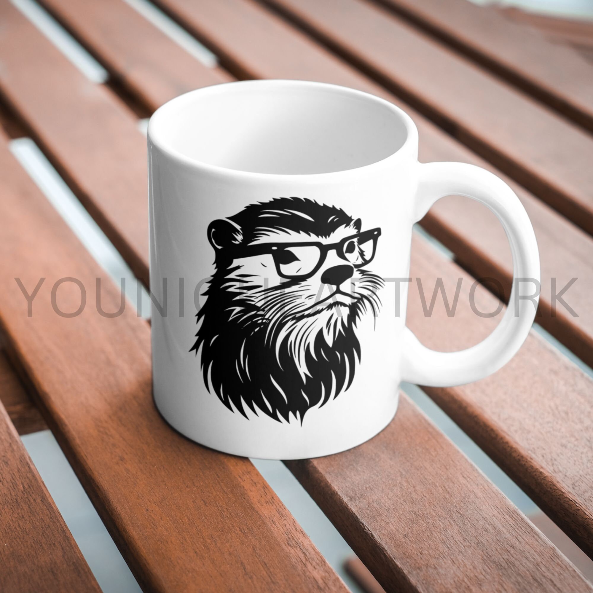 Otter SVG Bundle PNG Woodland Clipart Hand Drawn Otters - Etsy