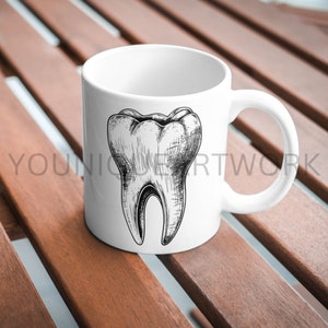 Tooth SVG Bundle, PNG, Dental Care Clipart, Hand Drawn Tooth Vector ...