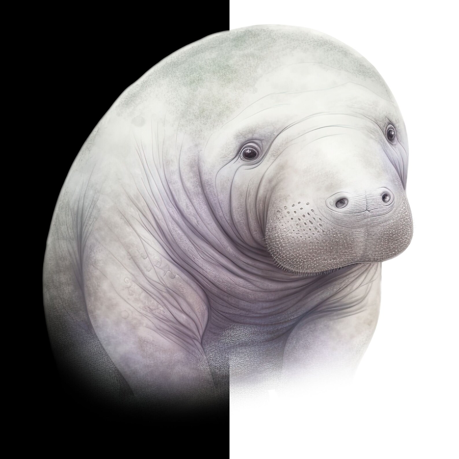 Manatee Clipart, Manatee PNG Files for Sublimation, Sea Animal Clip Art ...