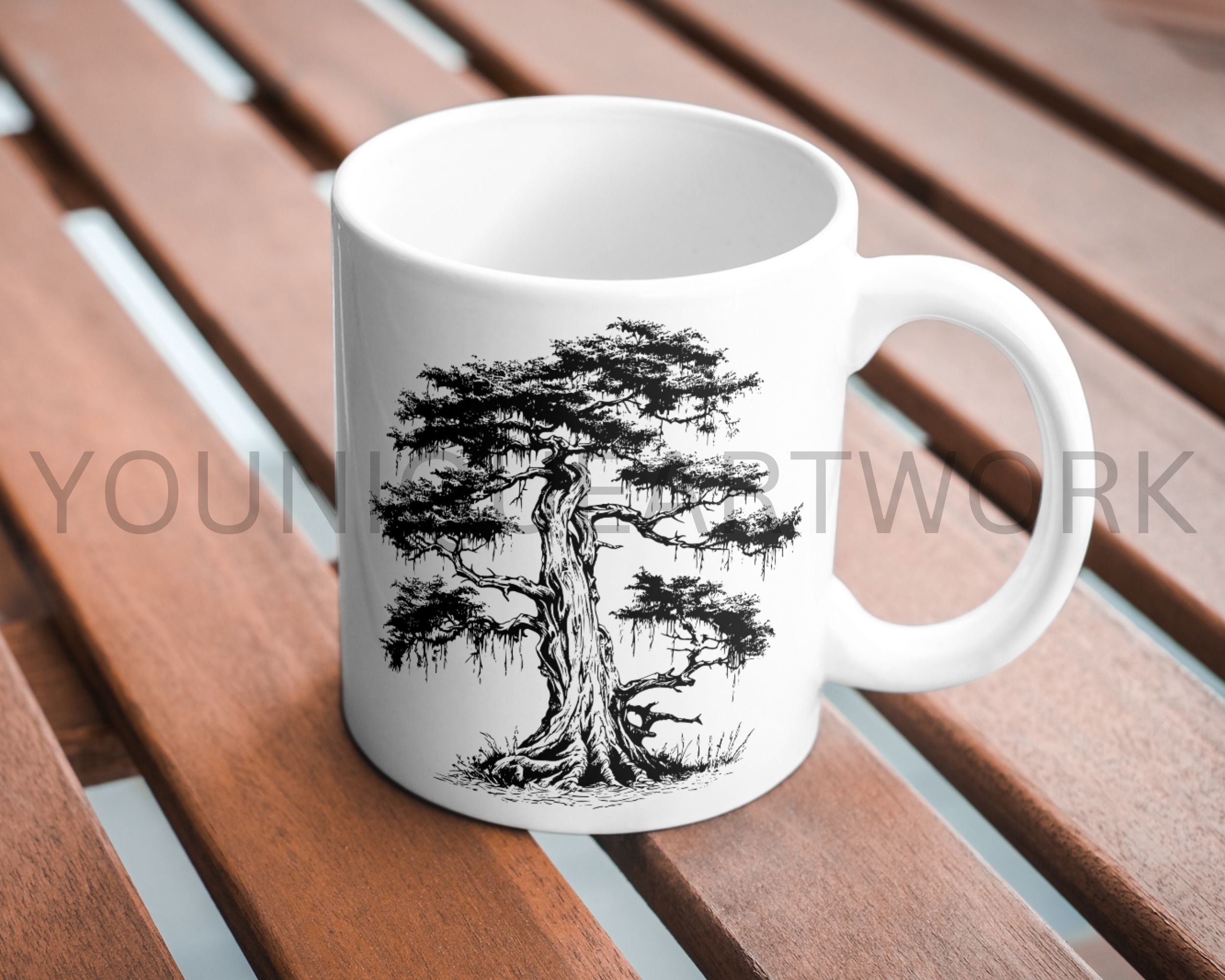 Cypress SVG Bundle PNG Trees Clipart Hand Drawn Cypress - Etsy