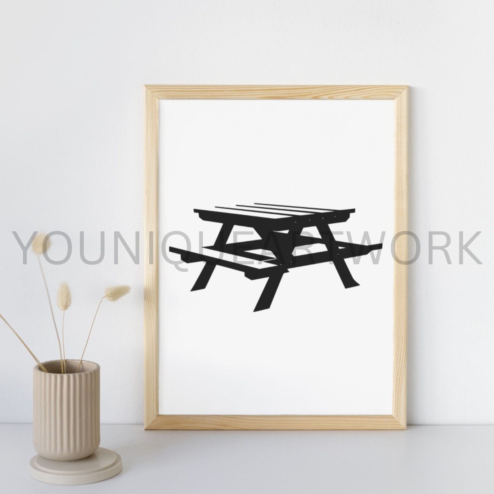 Picnic Table SVG Bundle, PNG, Picnic Basket Clipart, Hand Drawn Picnic ...