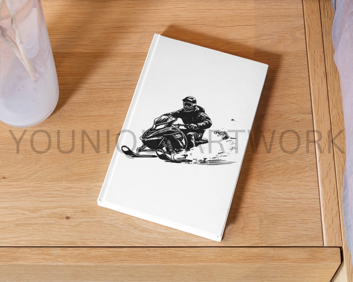 Snowmobile SVG Bundle, PNG, Snowmobiling Clipart, Hand Drawn Snowmobile ...