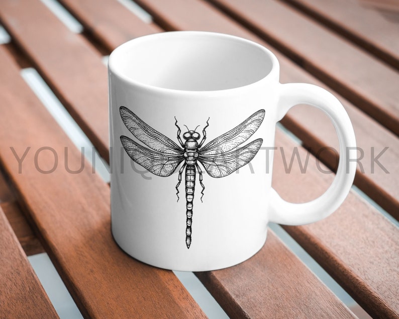 Dragonfly SVG Bundle PNG Dragonflies Clipart Hand Drawn - Etsy