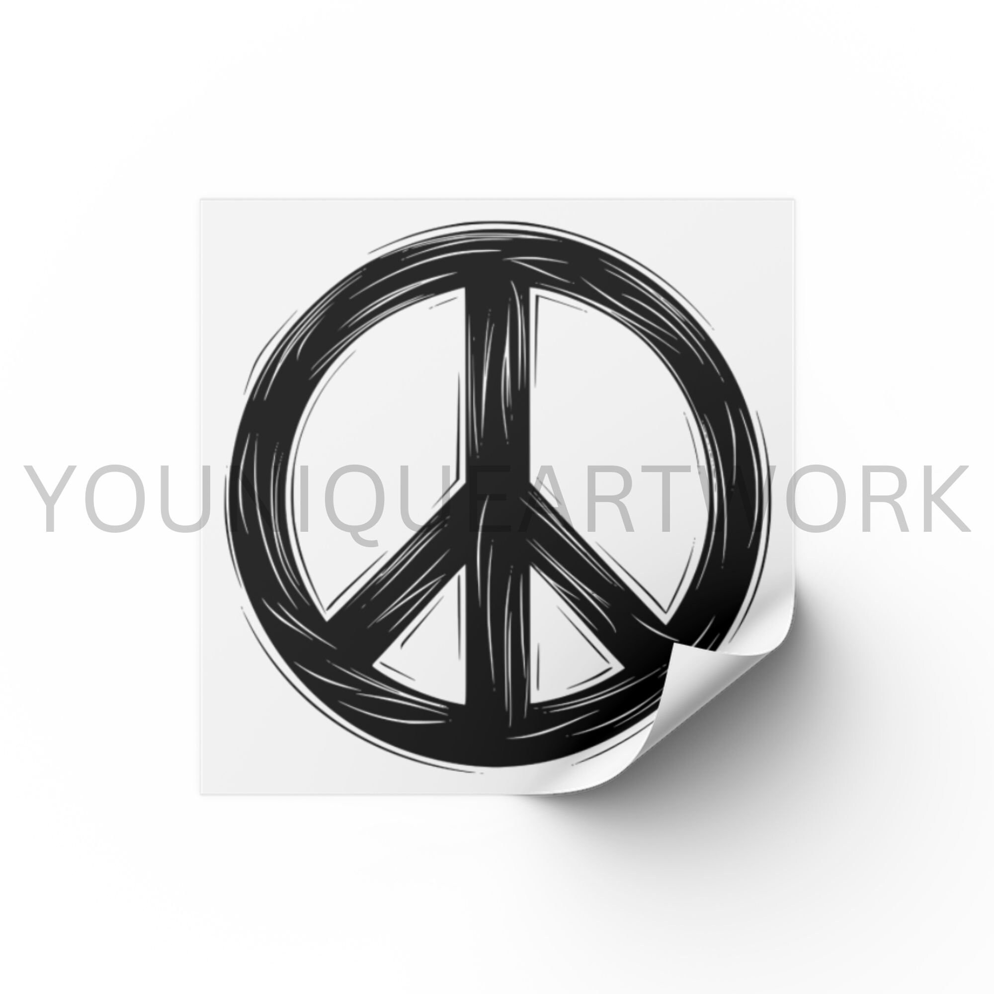 Peace Sign SVG Bundle, PNG, Peace Symbol Clipart, Hand Drawn Peace Sign ...