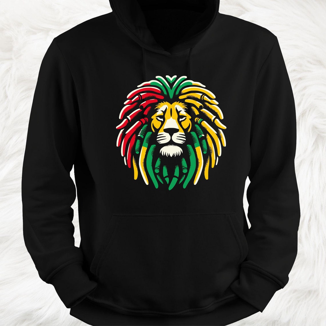 Rasta Lion SVG Bundle, PNG, Rastafarian Lion Clipart, Hand Drawn Reggae ...