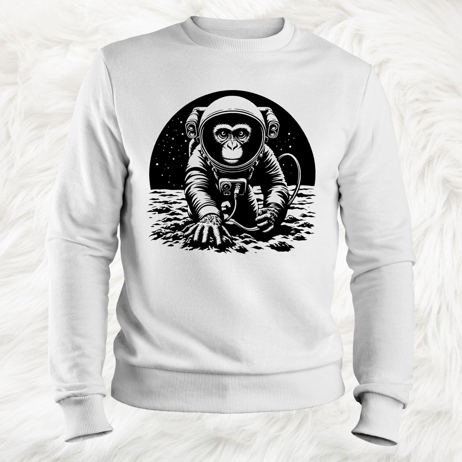 Celestial Monkey SVG Bundle, Fantasy Clipart, Hand Drawn Monkey Lover ...