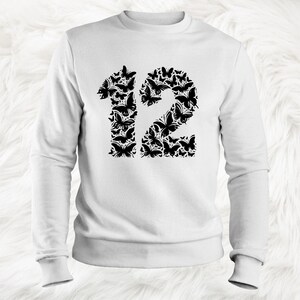 Number 12 SVG Bundle, 12th Birthday Clipart, Hand Drawn Twelve Themed ...