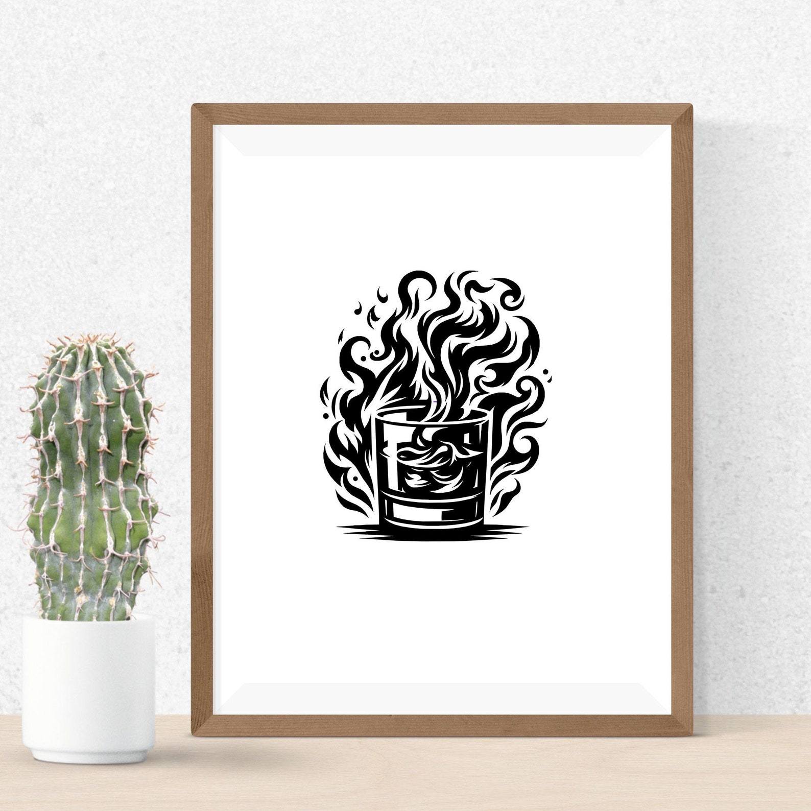 Whiskey SVG Bundle, Whiskey Bottle and Glass Clipart, Hand Drawn ...