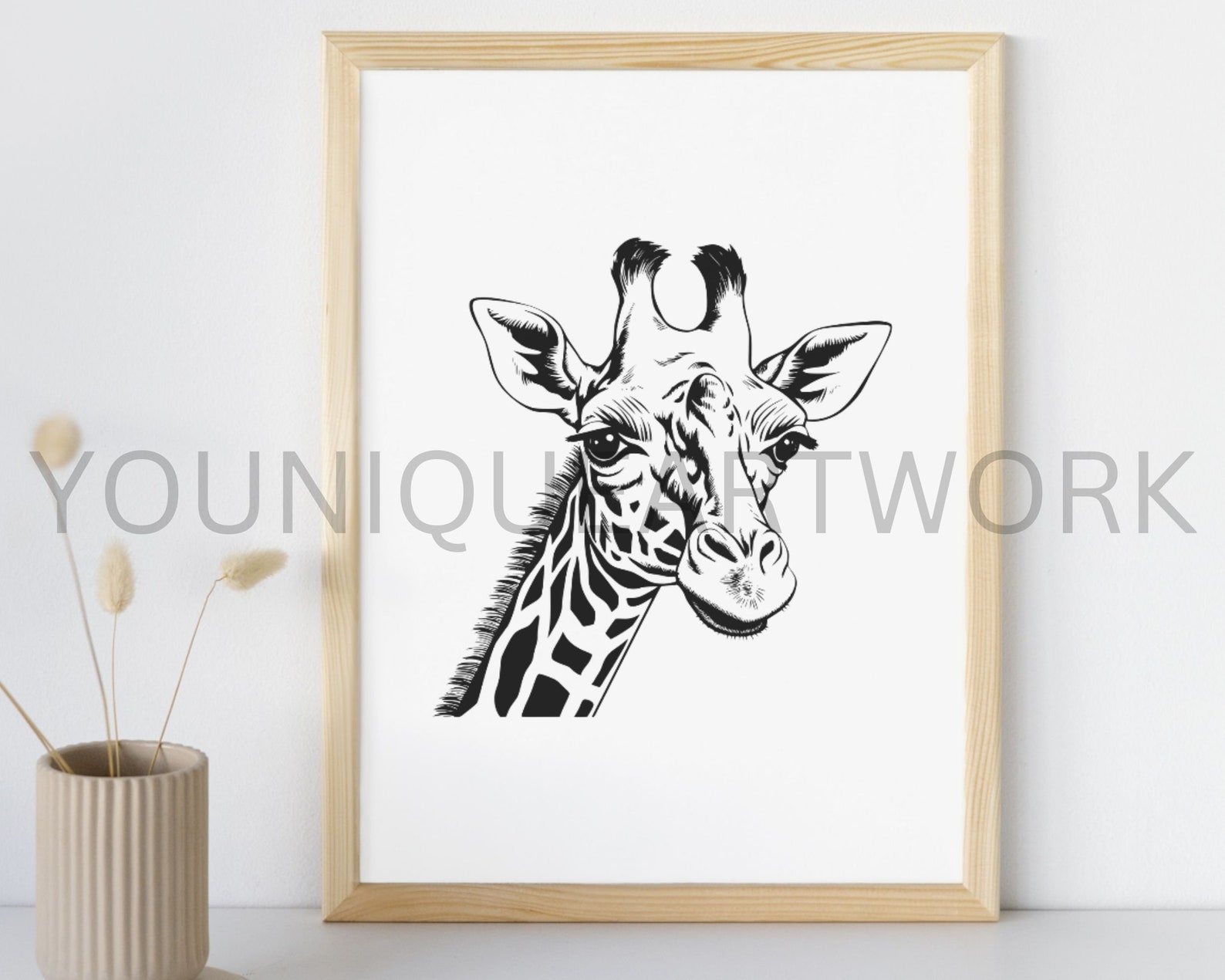 Giraffe SVG Bundle, PNG, Safari Animal Clipart, Hand Drawn Giraffe ...