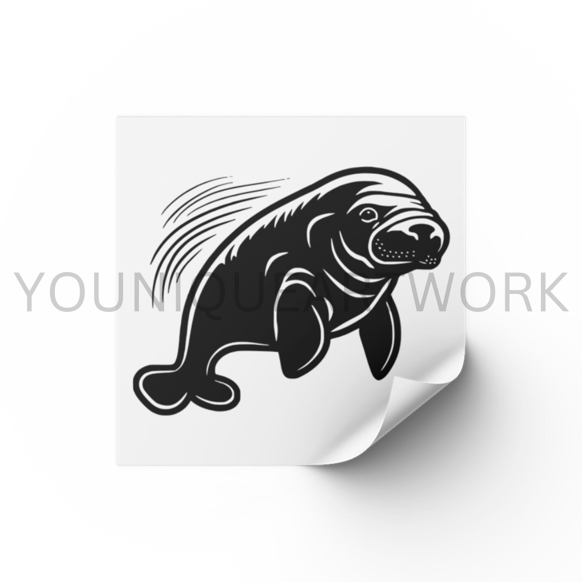 Manatee SVG Bundle PNG Manatee Clipart Hand Drawn Manatee - Etsy UK