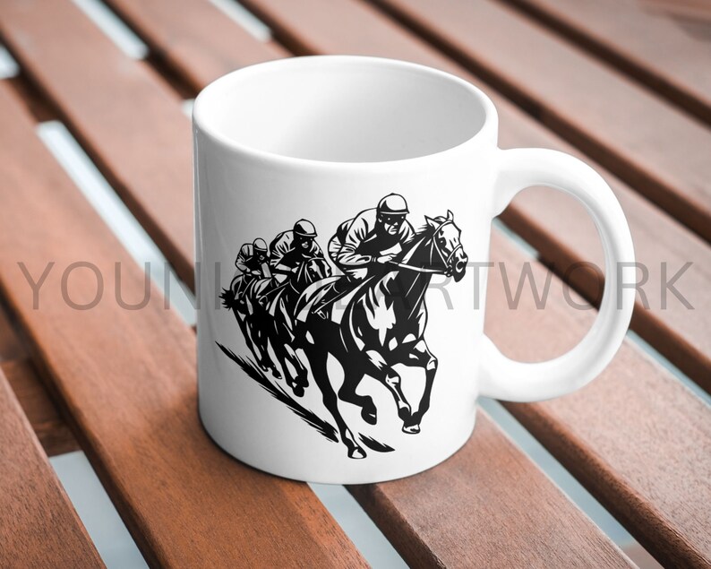 Horse Racing SVG Bundle PNG Horse Riding Clipart Hand Drawn - Etsy