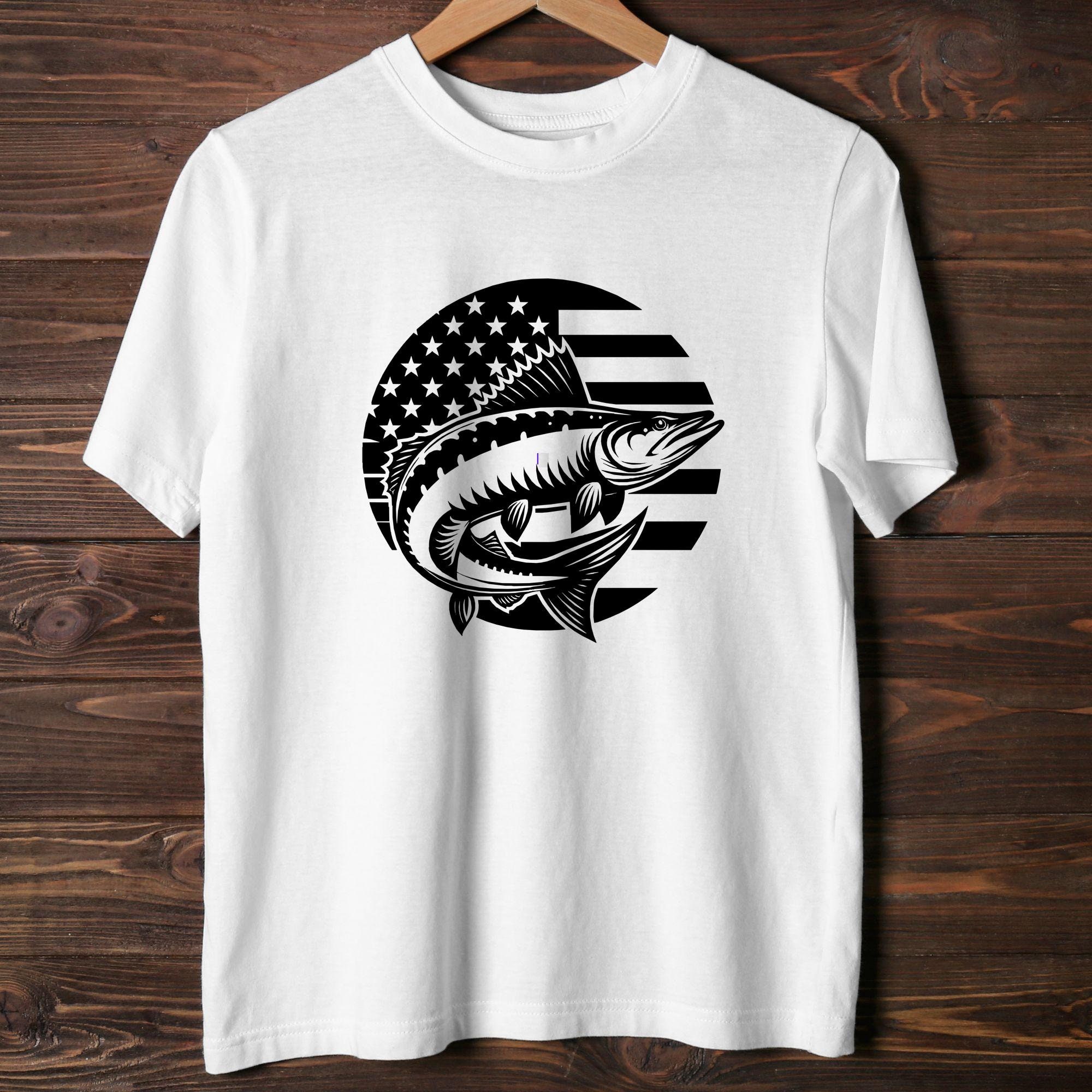 Sturgeon SVG Bundle, Fishing Clipart, Hand Drawn Fish Theme Vector ...