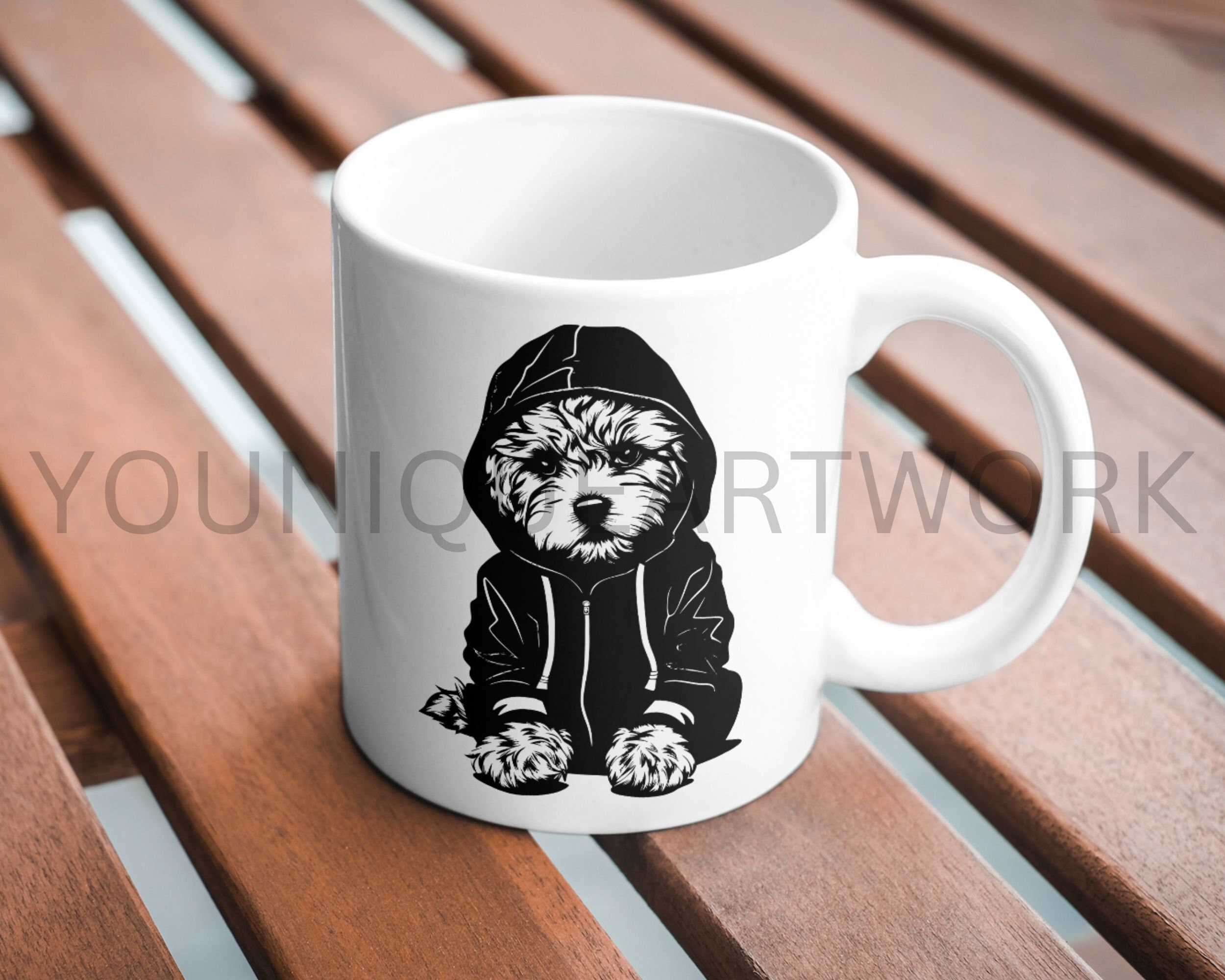 Cavapoo SVG Bundle PNG Cute Dog Clipart Hand Drawn Peeking - Etsy