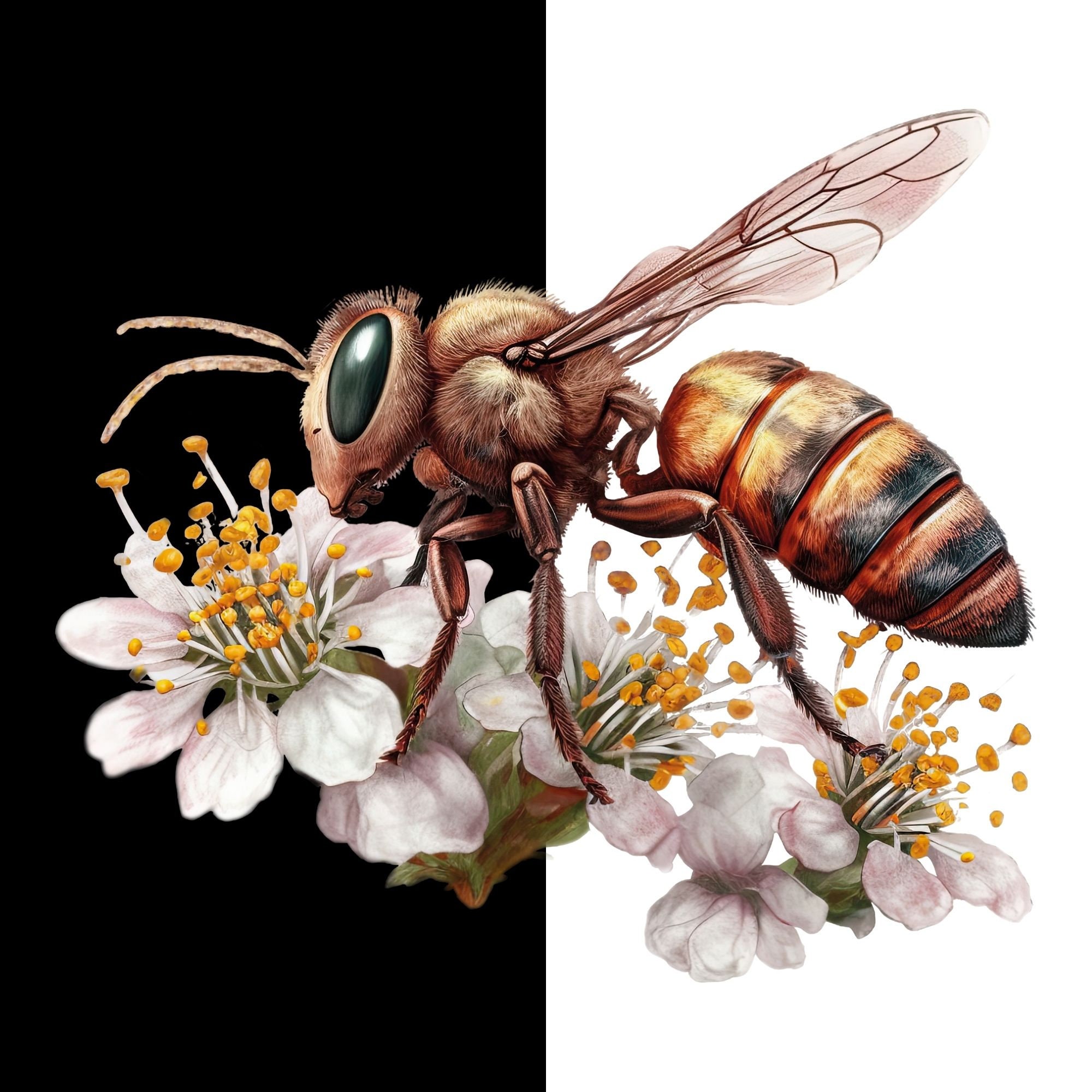 Floral Hornet Clipart Hornet PNG Files for Sublimation - Etsy Australia