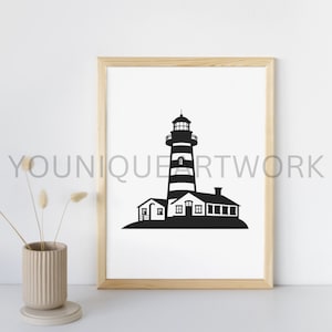 Lighthouse SVG Bundle, PNG, Lighthouse Clipart, Hand Drawn Vector ...
