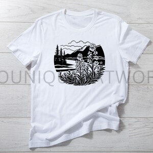 Wildflower Svg Bundle, PNG, Wild Flowers Clipart, Hand Drawn Fireweed ...