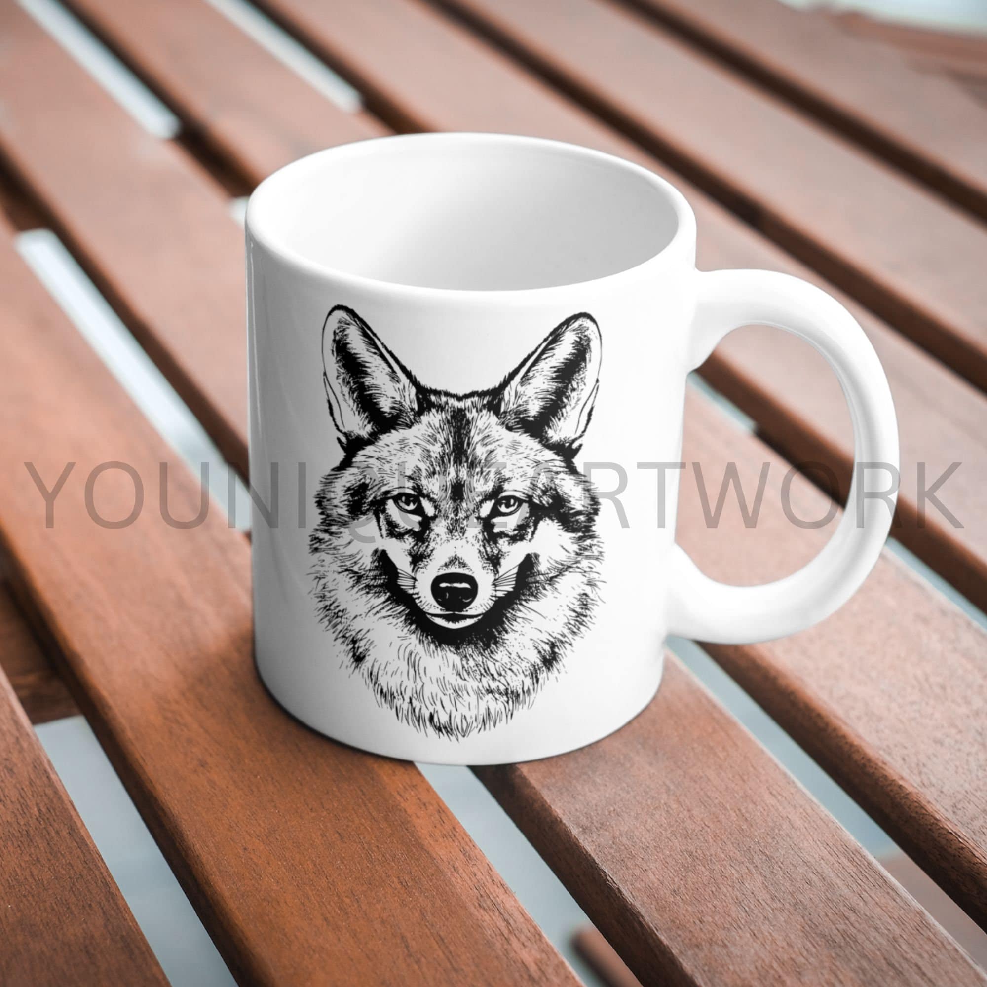 Coyote SVG Bundle, PNG, Coyote Clipart, Hand Drawn Coyotes Vector ...