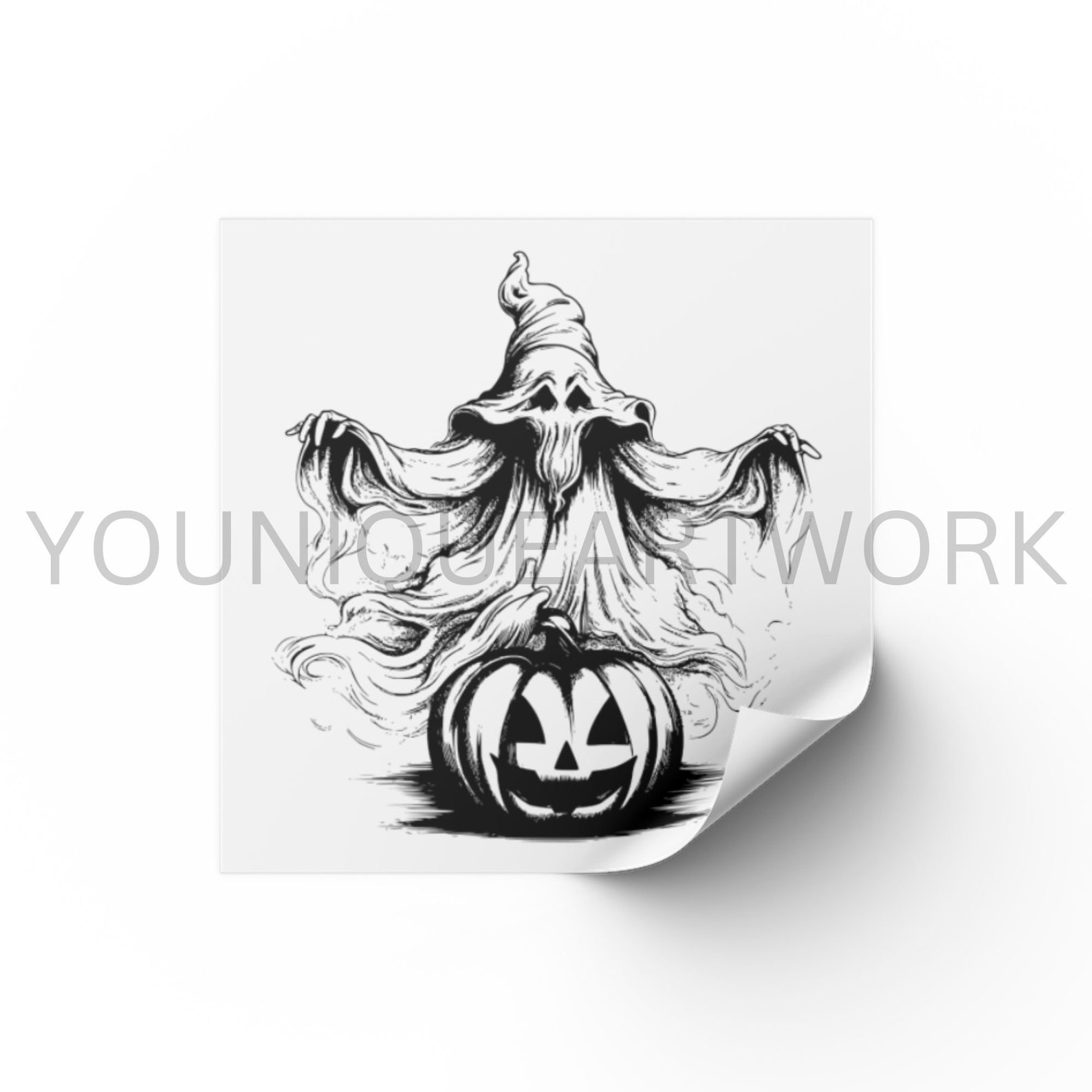 Ghost SVG Bundle, PNG, Clipart Halloween, fantômes dessinés à la main ...