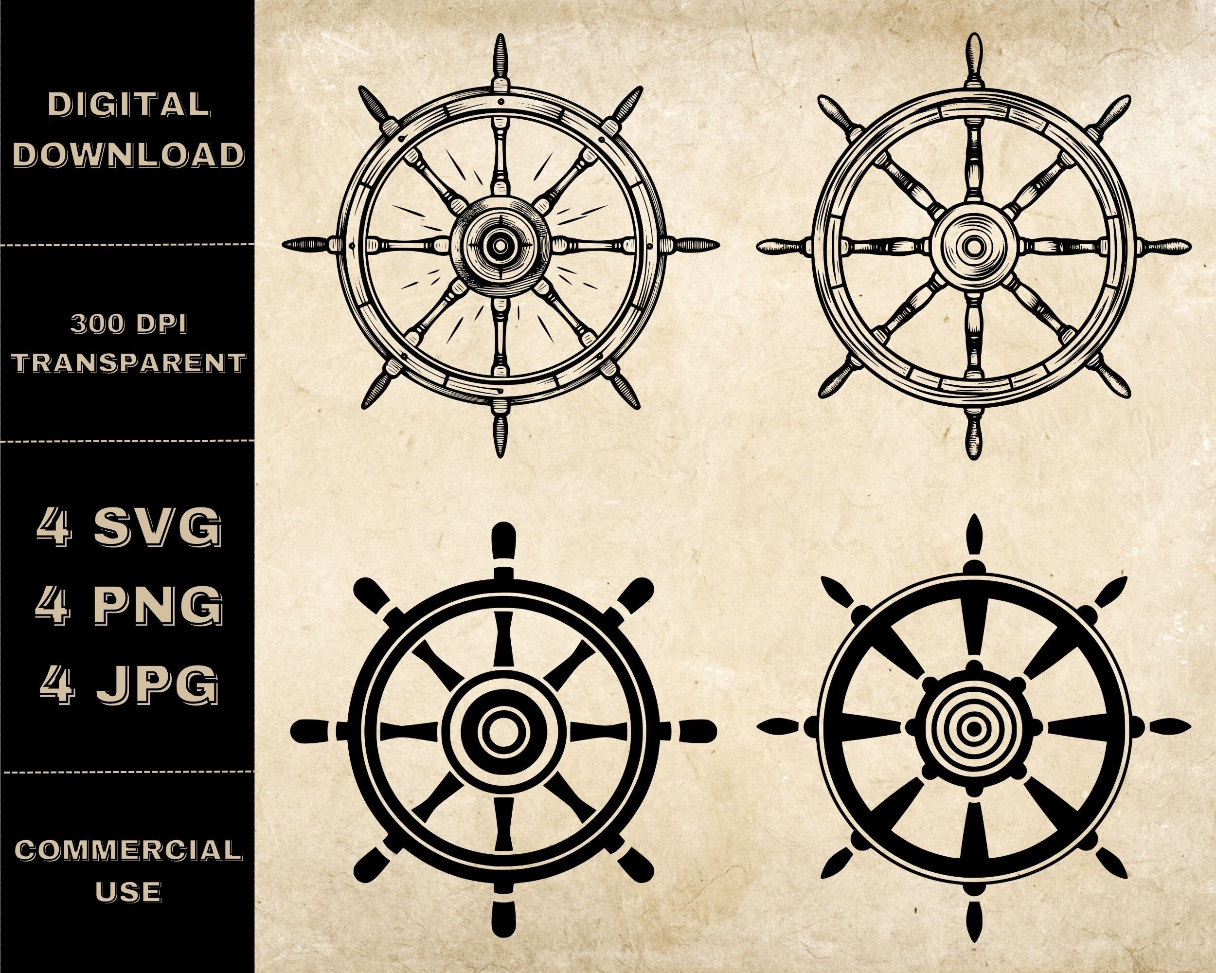 Ship Steering Wheel Vector Png