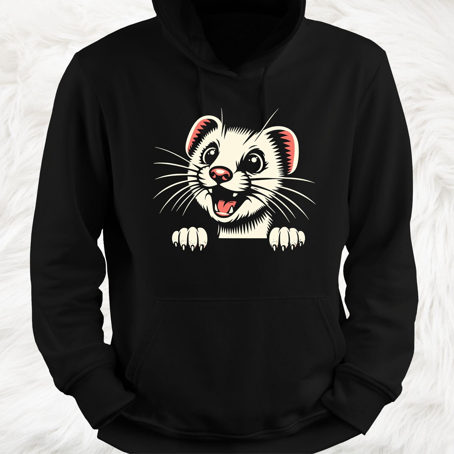Weasel SVG Bundle, Cute Weasel Clipart, Hand Drawn Ferret Theme Vector ...