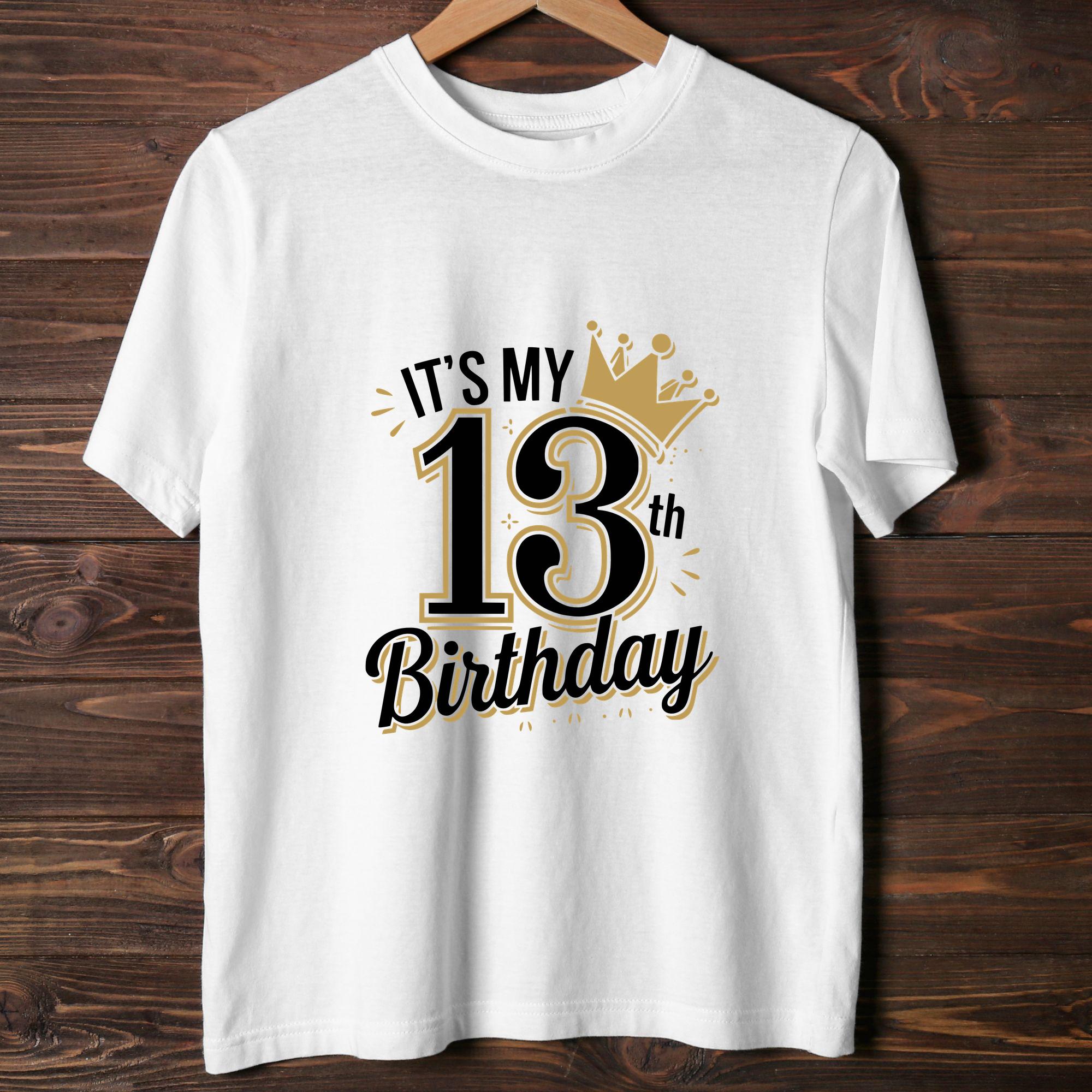 Official Teenager 13th Birthday SVG PNG Files for Shirts & Gifts ...