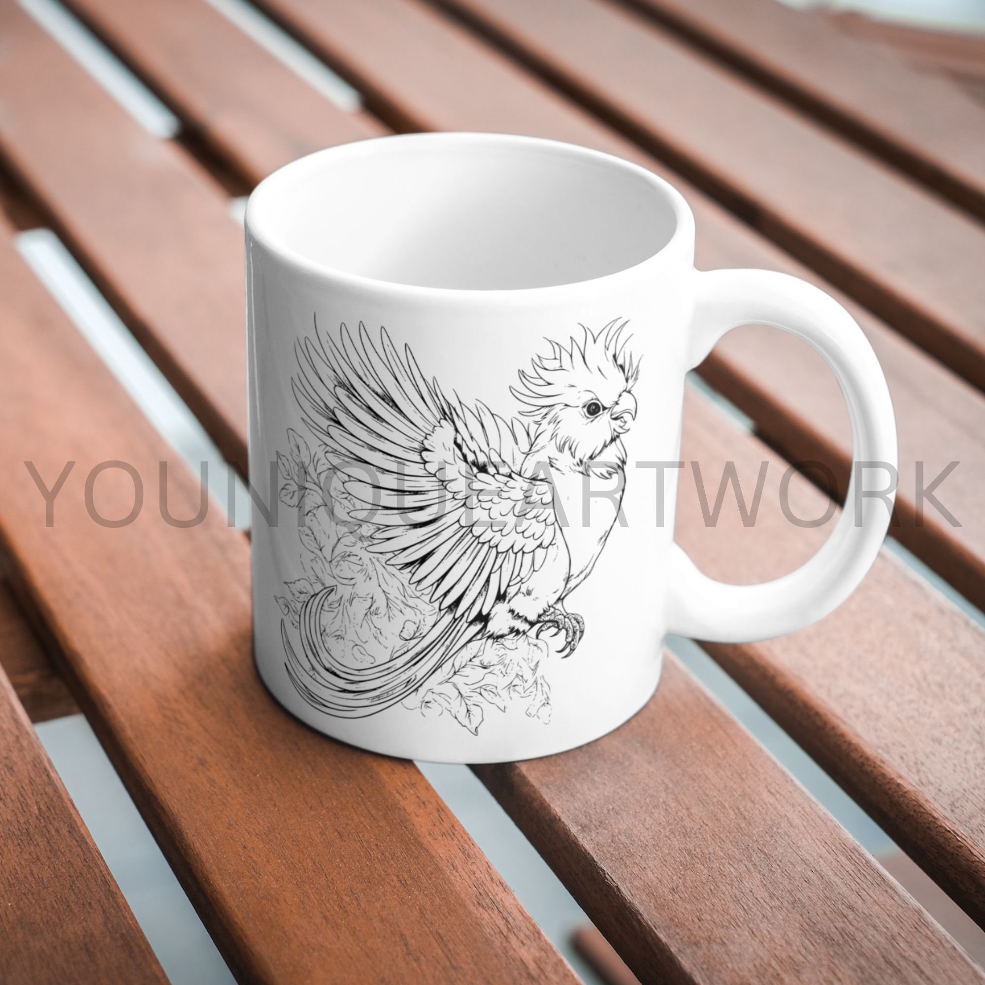 Cockatiel SVG Bundle, PNG, Birds Clipart, Hand Drawn Cockatiels Vector ...