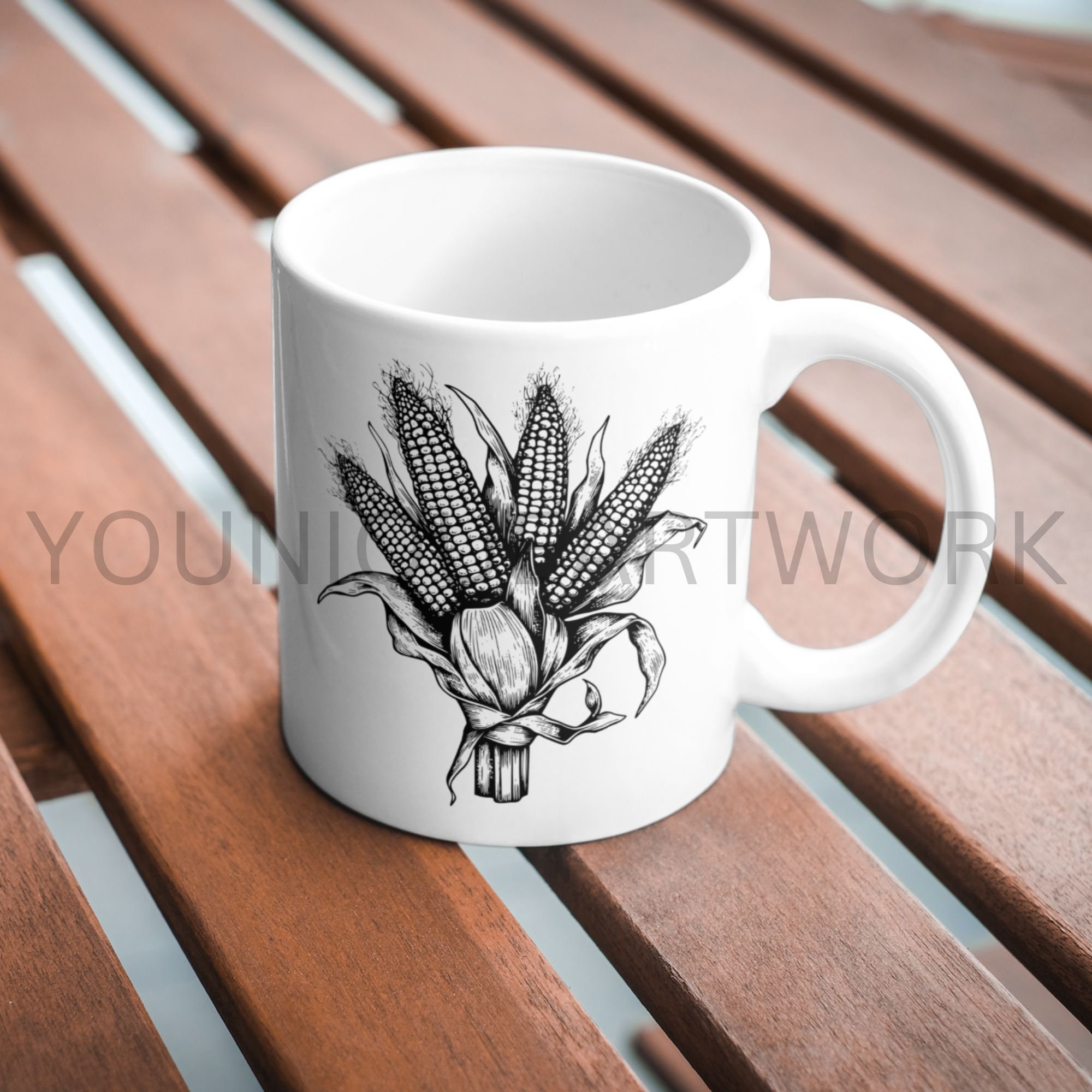 Corn SVG Bundle PNG Corn Clipart Hand Drawn Corn Graphic - Etsy