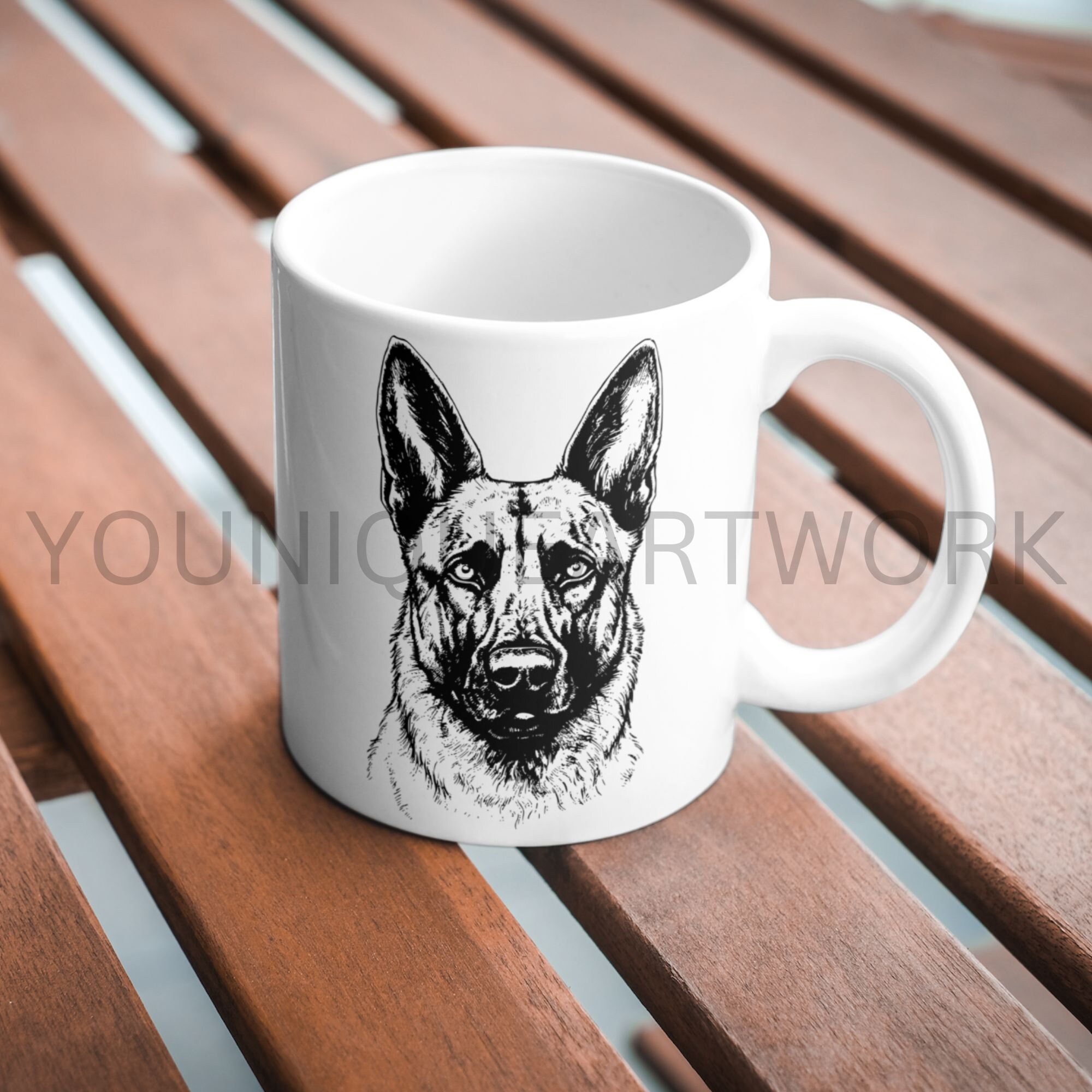 Belgian Malinois SVG Bundle, PNG, Malinois Clipart, Hand Drawn Dog ...
