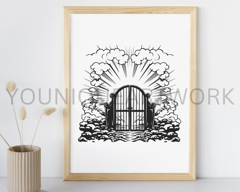 Heaven Gates SVG Bundle PNG Gate Clipart Hand Drawn Gates - Etsy UK