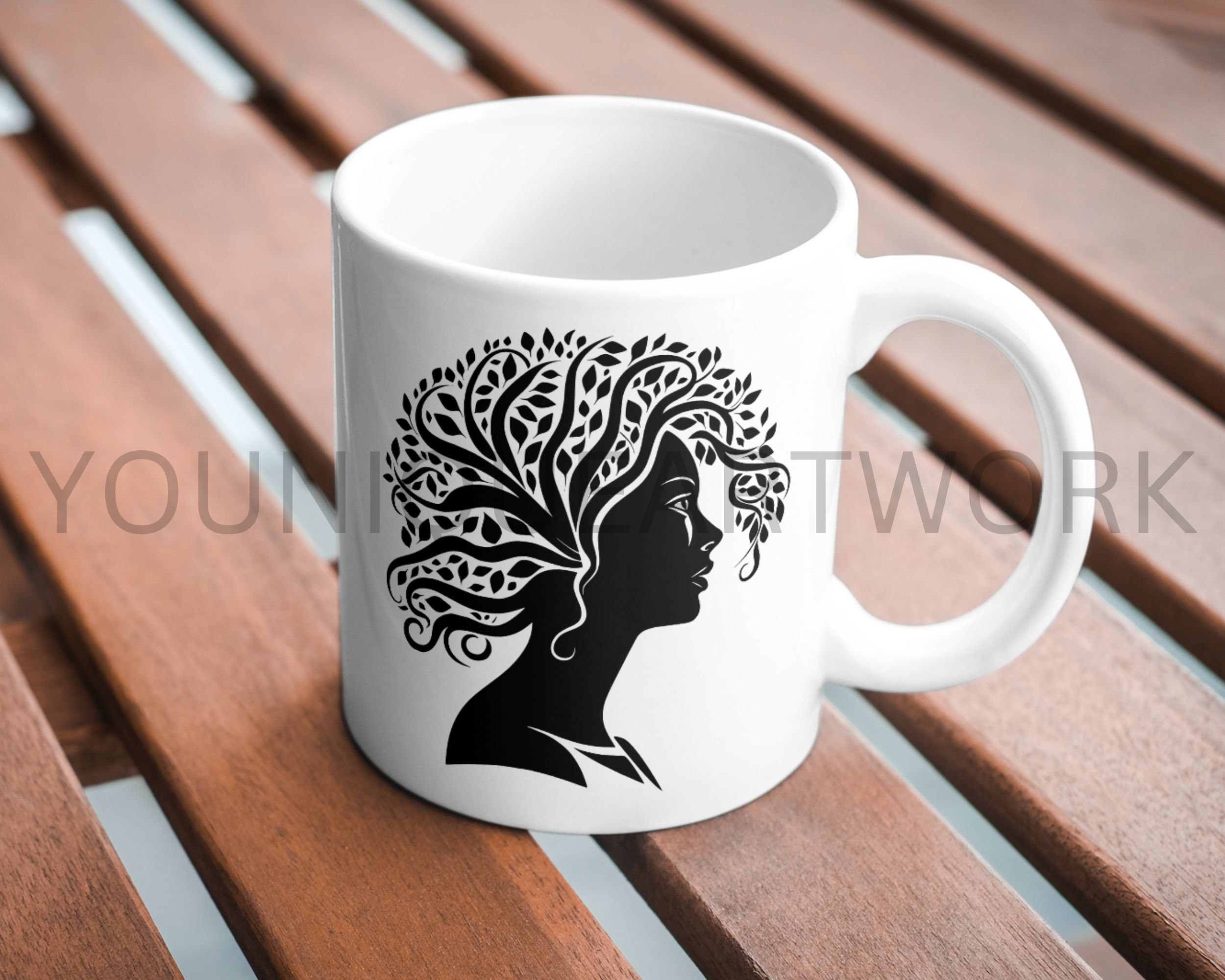 Woman Tree SVG Bundle, PNG, Unique Women Clipart, Hand Drawn Women ...
