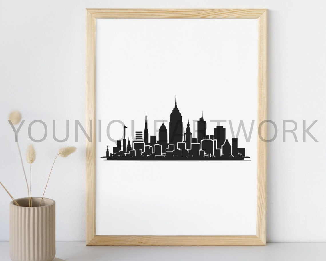 Building SVG Bundle, PNG, City Skyline Clipart, Hand Drawn Buildings ...