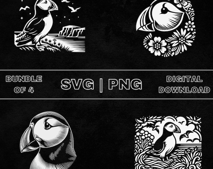 Puffin SVG Layered Puffin Cutting File - Etsy Canada