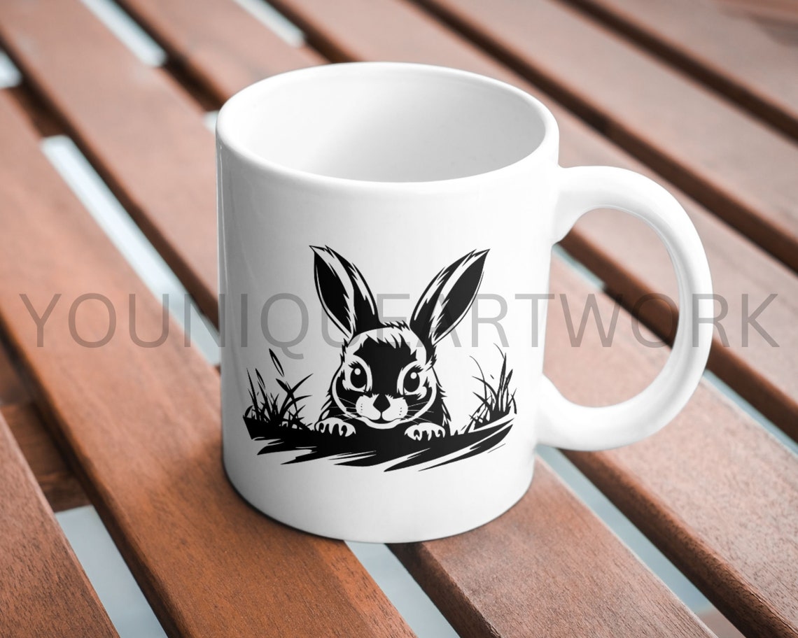 Cute Rabbit SVG Bundle PNG Baby Bunny Clipart Hand Drawn - Etsy