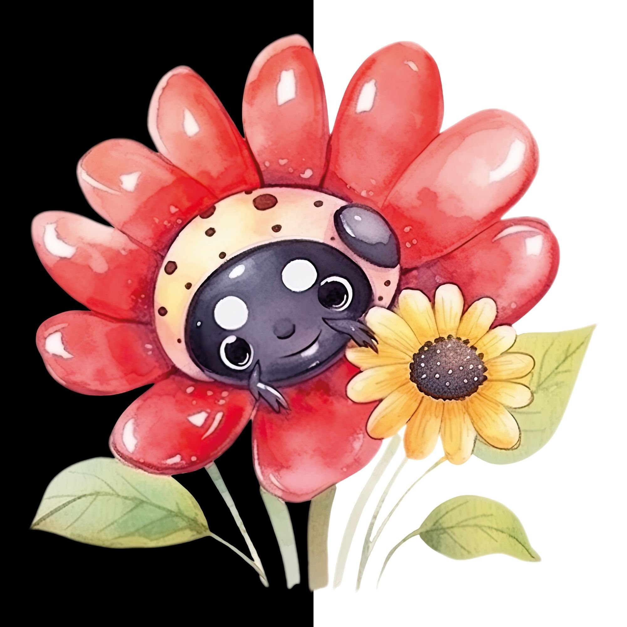 Cute Ladybug Clipart, Lady Bug PNG Files for Sublimation, Ladybug Clip ...