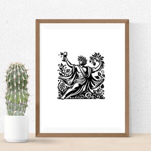 Dionysus SVG Bundle, Greek God Clipart, Hand Drawn Ancient Greek ...