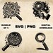Magnifying Glass SVG Bundle, Magnifying Glass Clipart, Hand Drawn ...