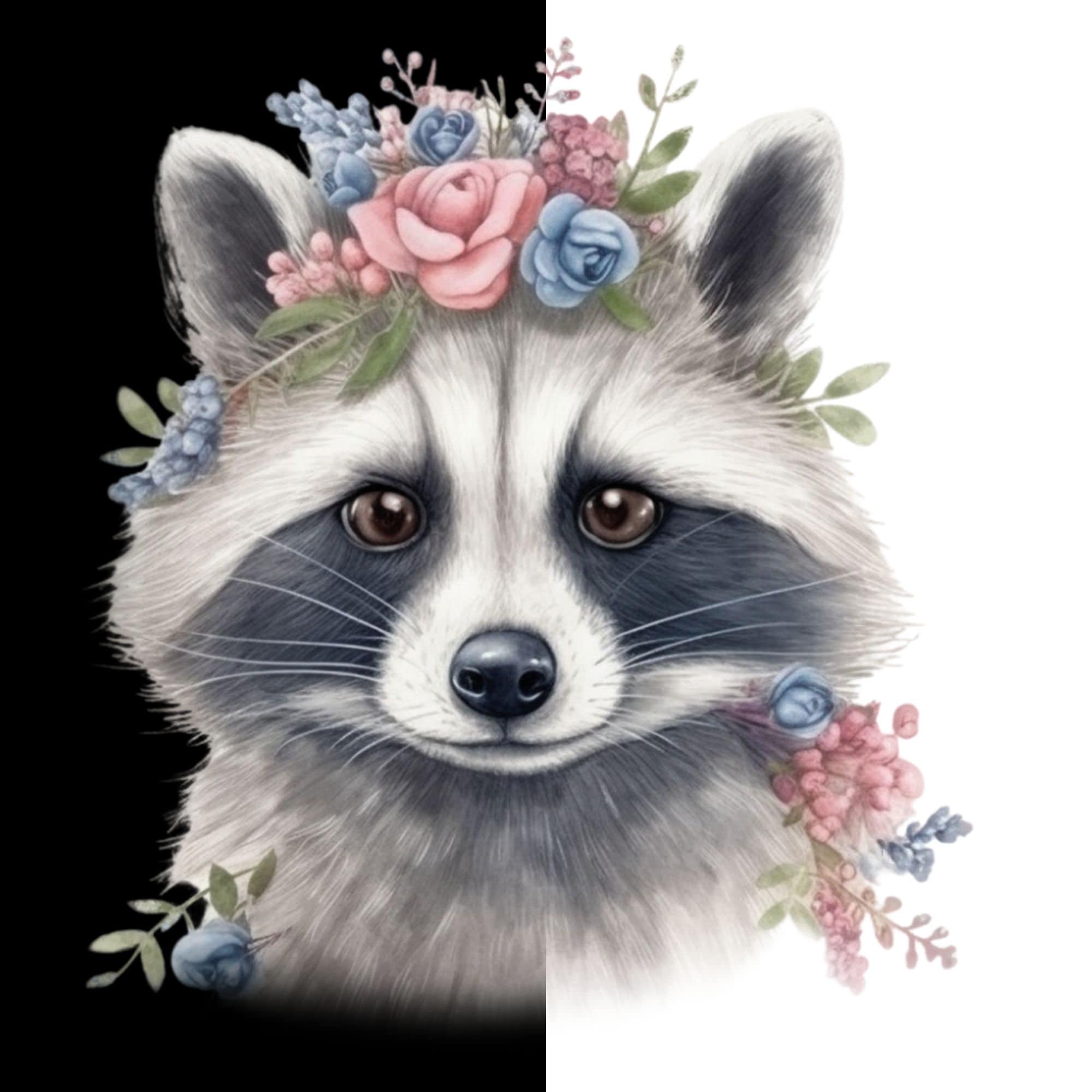 Cute Raccoon Clipart, Raccoon PNG Files for Sublimation, Raccoons Clip ...