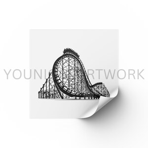 Roller Coaster SVG Bundle, PNG, Roller Coaster Clipart, Hand Drawn ...