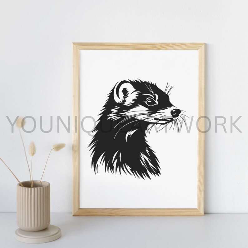 Ferret SVG Bundle PNG Ferret Clipart Hand Drawn Ferrets - Etsy