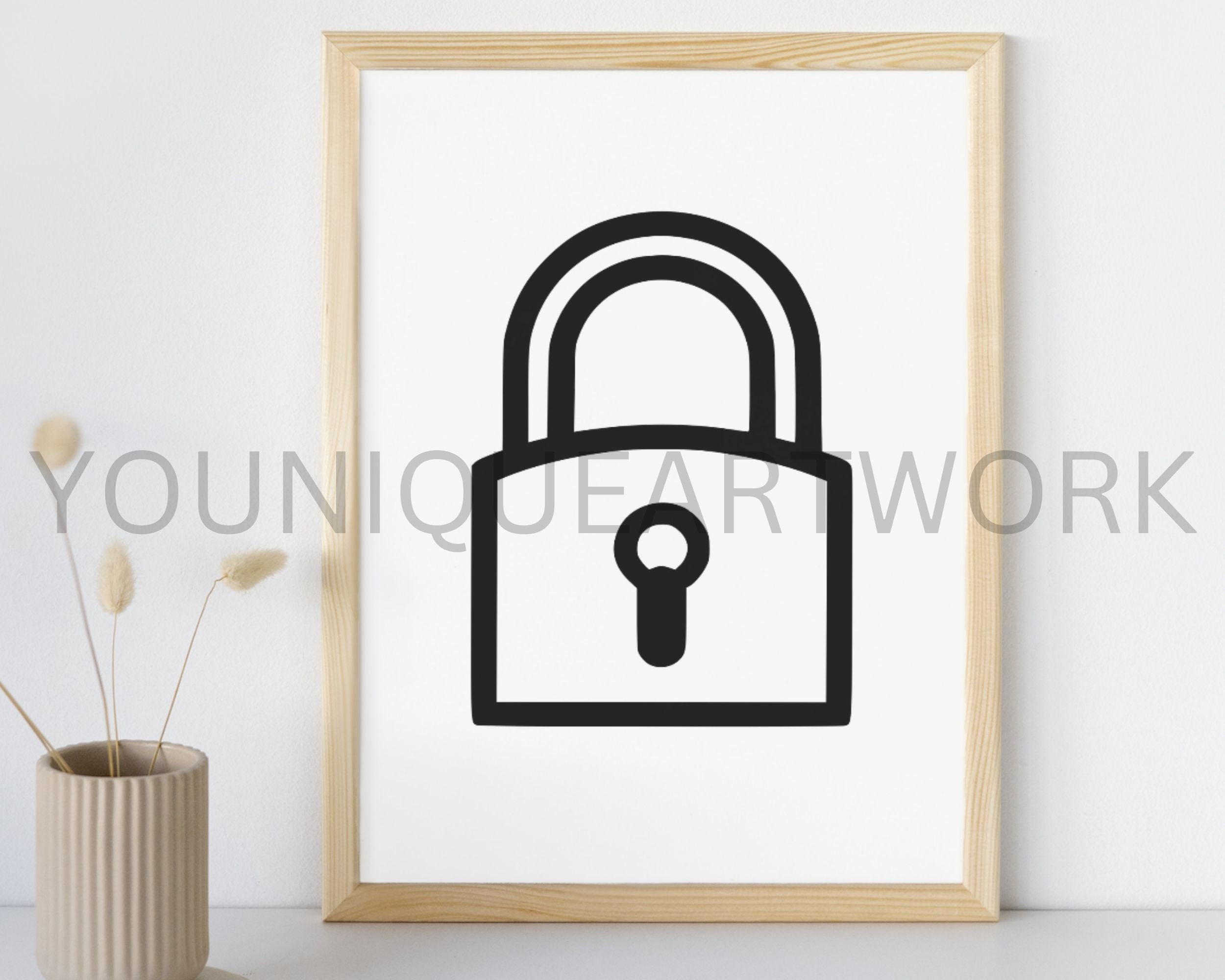 Lock SVG Bundle PNG Padlock Clipart Hand Drawn Heart Lock - Etsy