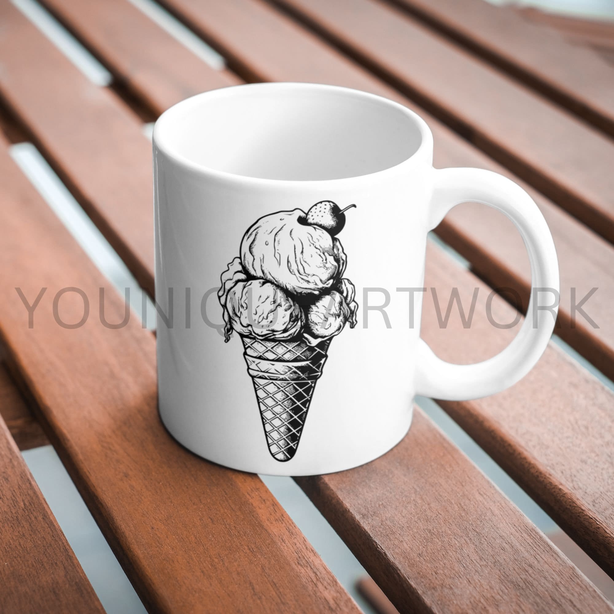 Paquete SVG de helado PNG imágenes prediseñadas de helado - Etsy México