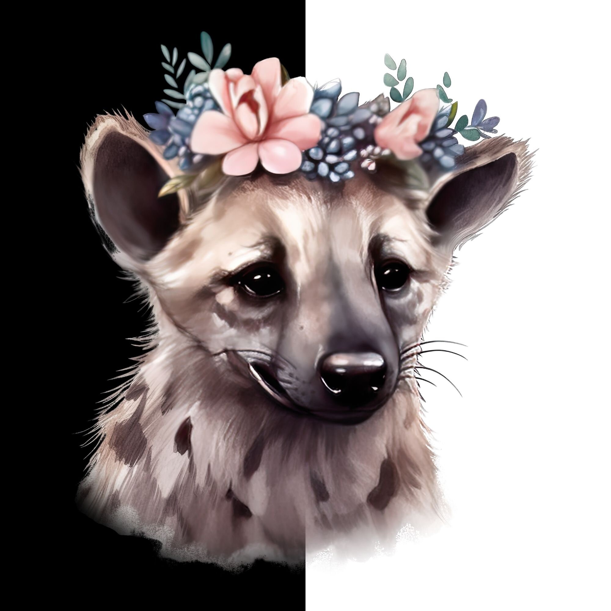 Cute Hyena Clipart, Hyena PNG Files for Sublimation, Hyenas Clip Art ...