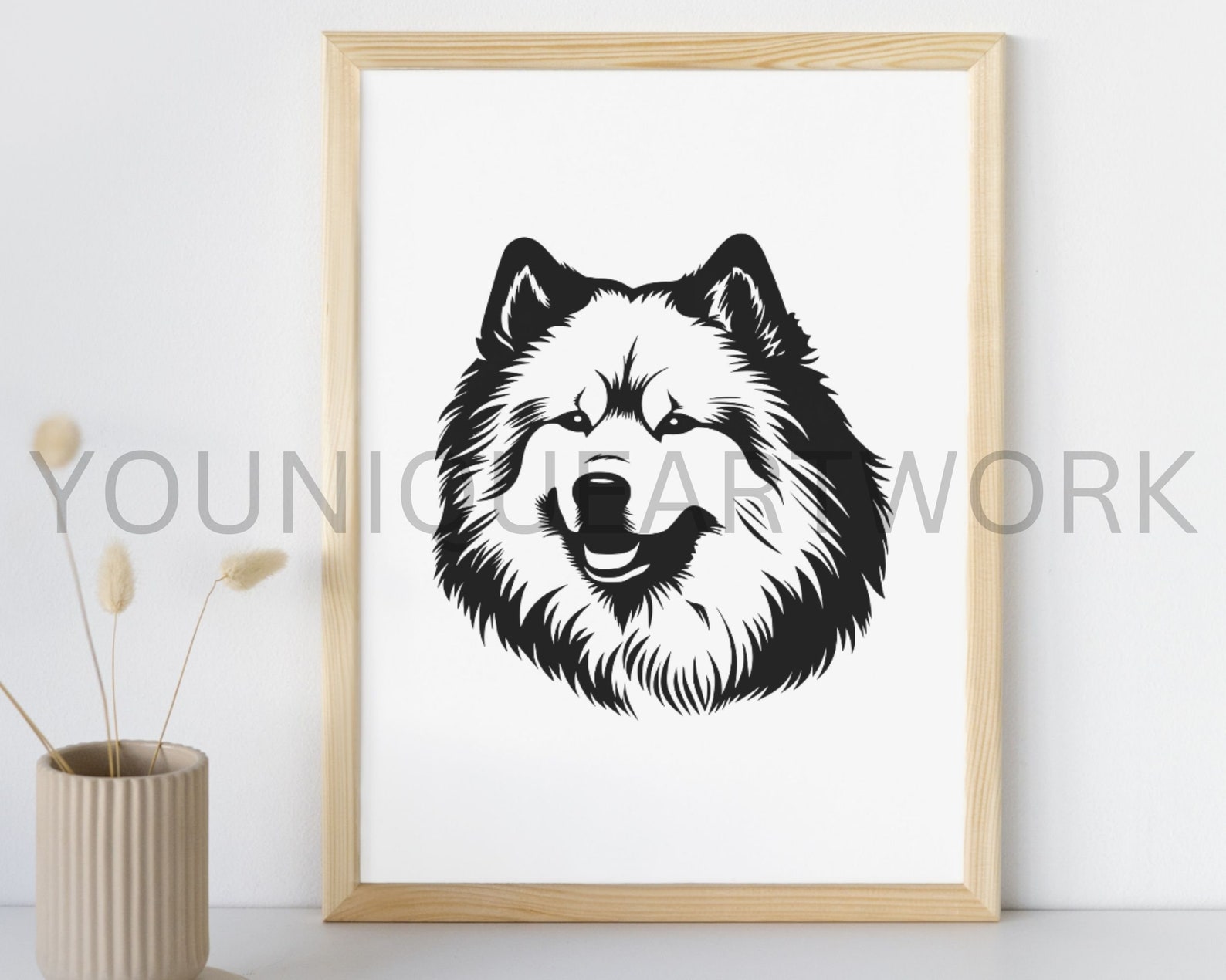 Samoyed SVG Bundle, PNG, Samoyed Clipart, Hand Drawn Dog Lover Vector ...